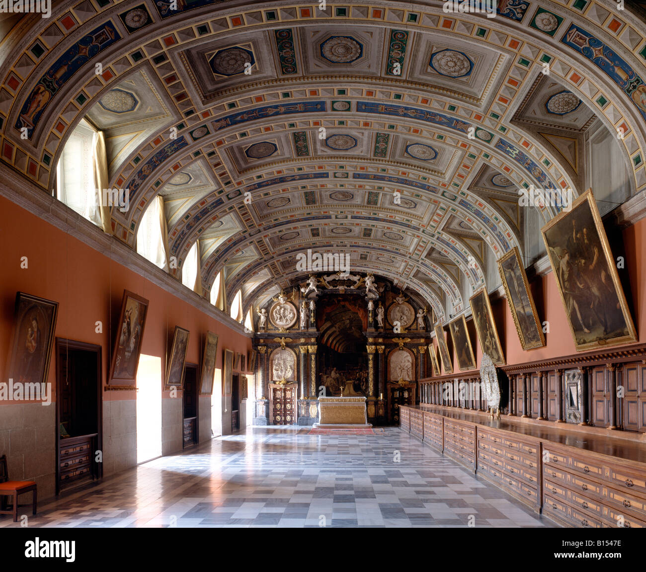 El Escorial, Palacio, Sacristia, Sakristei Stock Photo - Alamy