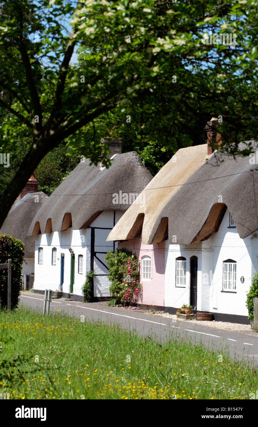 Thatched cottages hampshire hi-res stock photography and images - Alamy