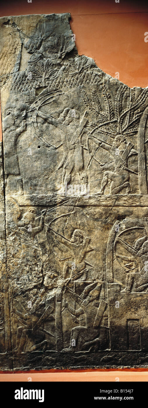 fine arts, ancient world, Assyrians, campaign against the Elamite city ...