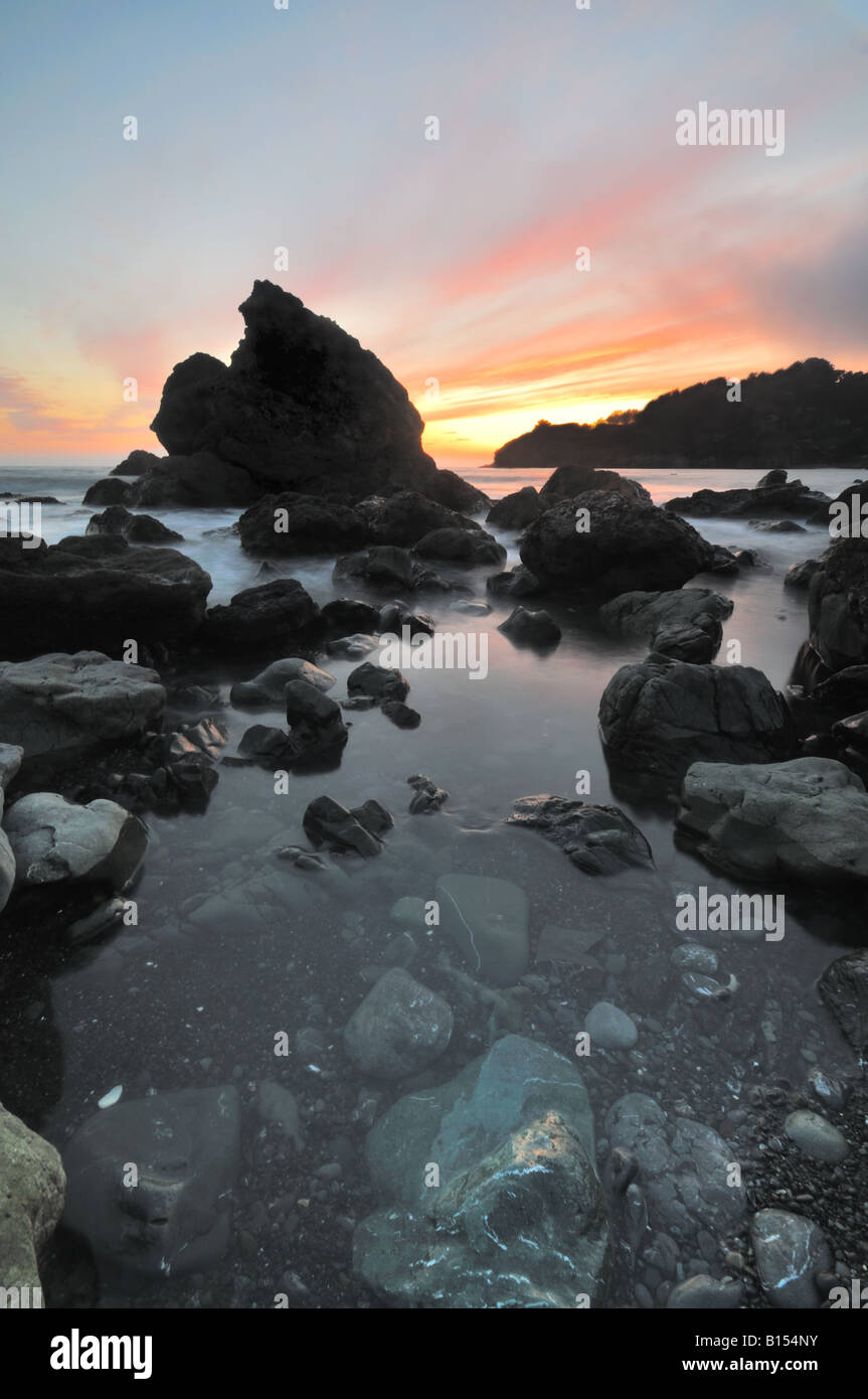 Sunset at Muir Beach Stock Photo - Alamy
