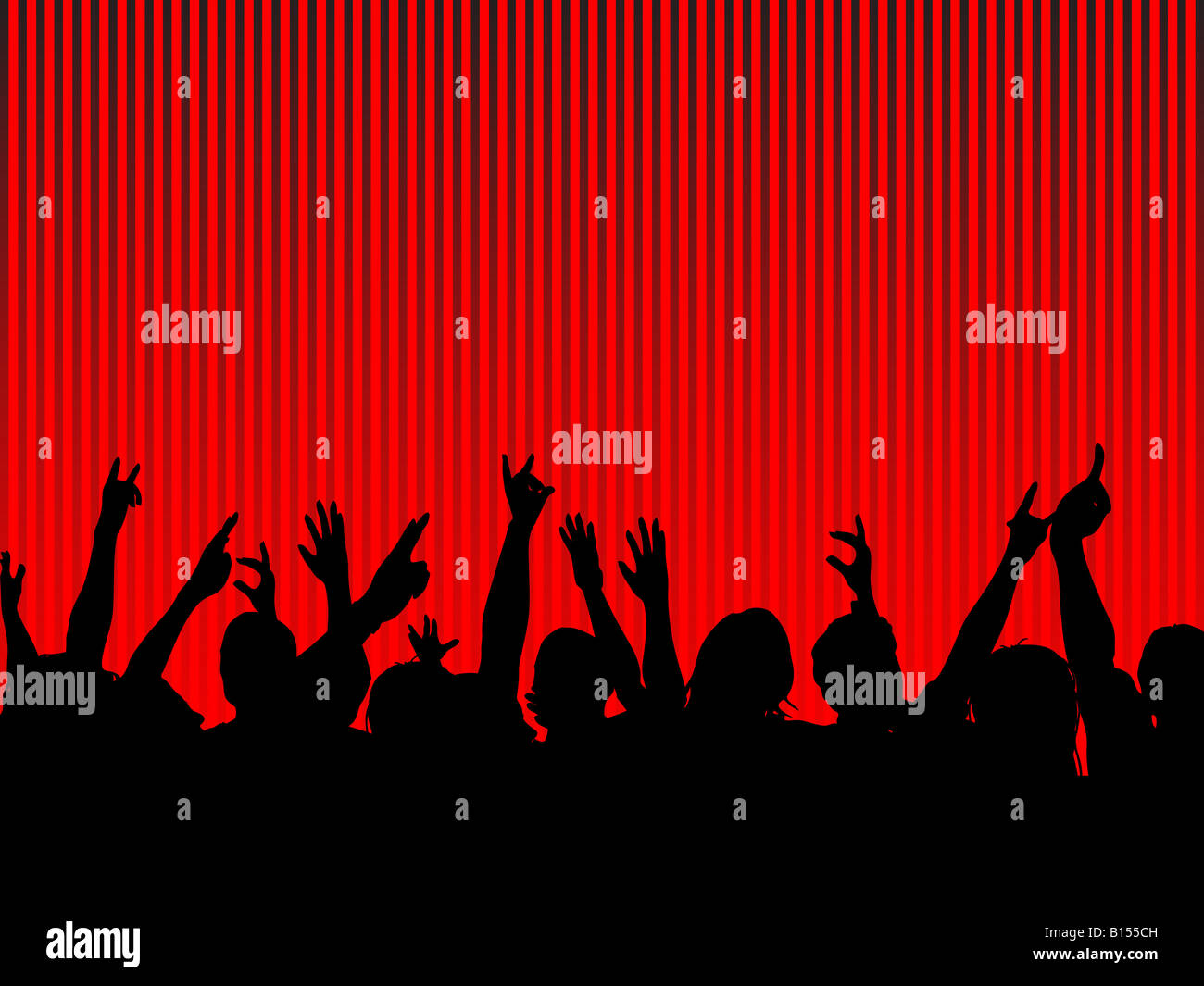 Audience silhouette hi-res stock photography and images - Alamy