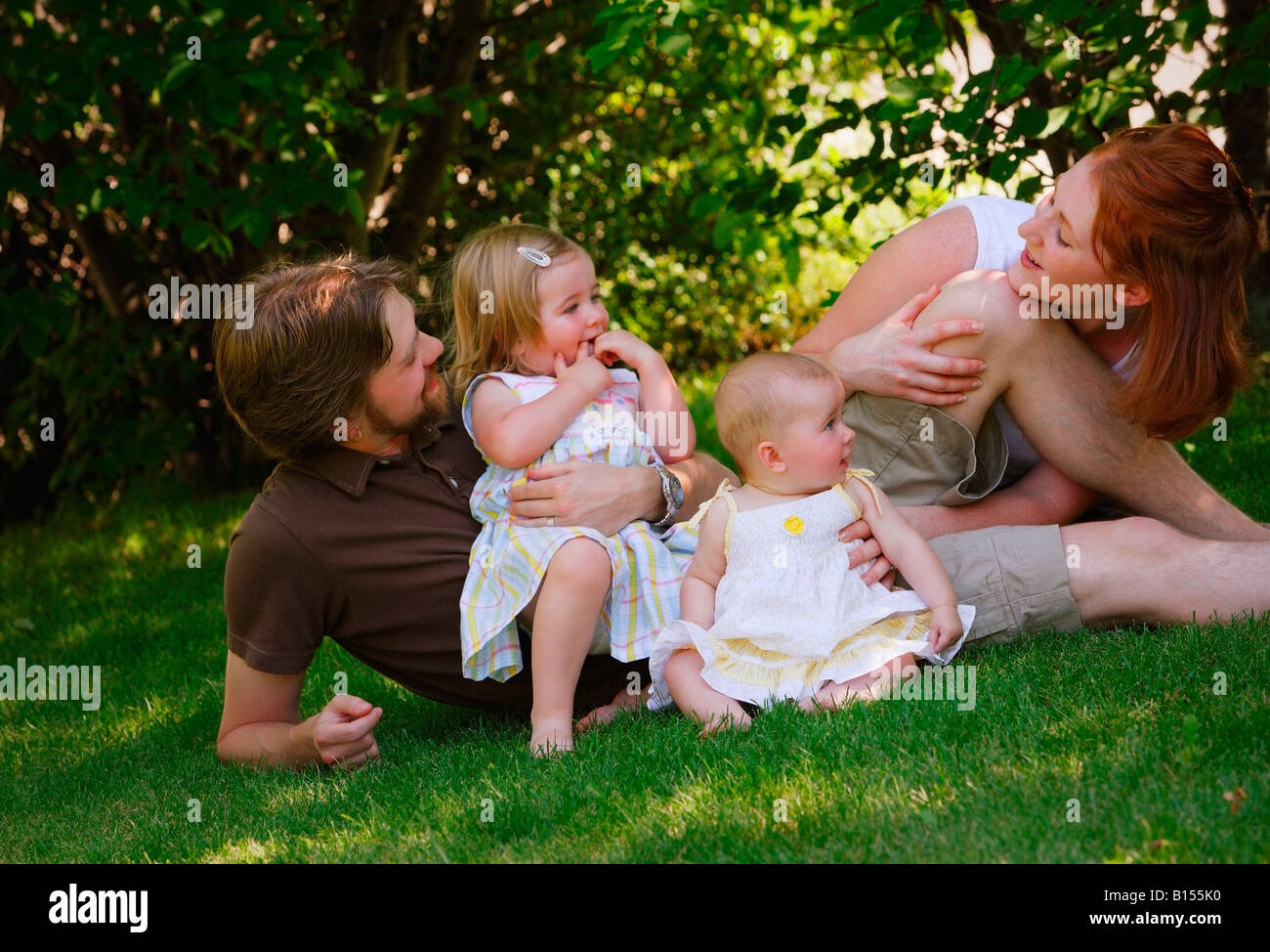 Family playing together Stock Photo - Alamy