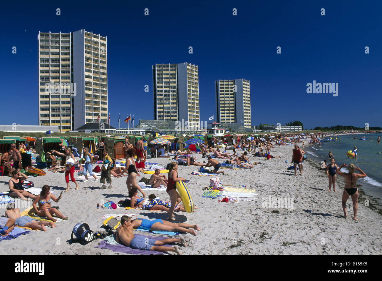 Burger Suedstrand Beach Fehmarn Island Schleswig Holstein Germany Stock ...