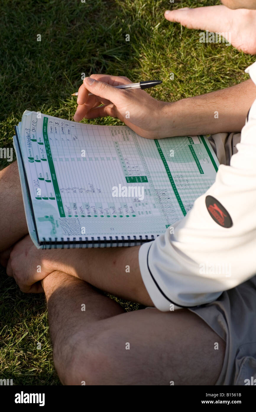 A cricketer scores the game Stock Photo - Alamy