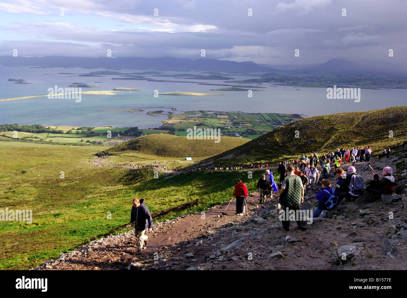 Croagh patrick climb pilgrimage hi-res stock photography and images - Alamy