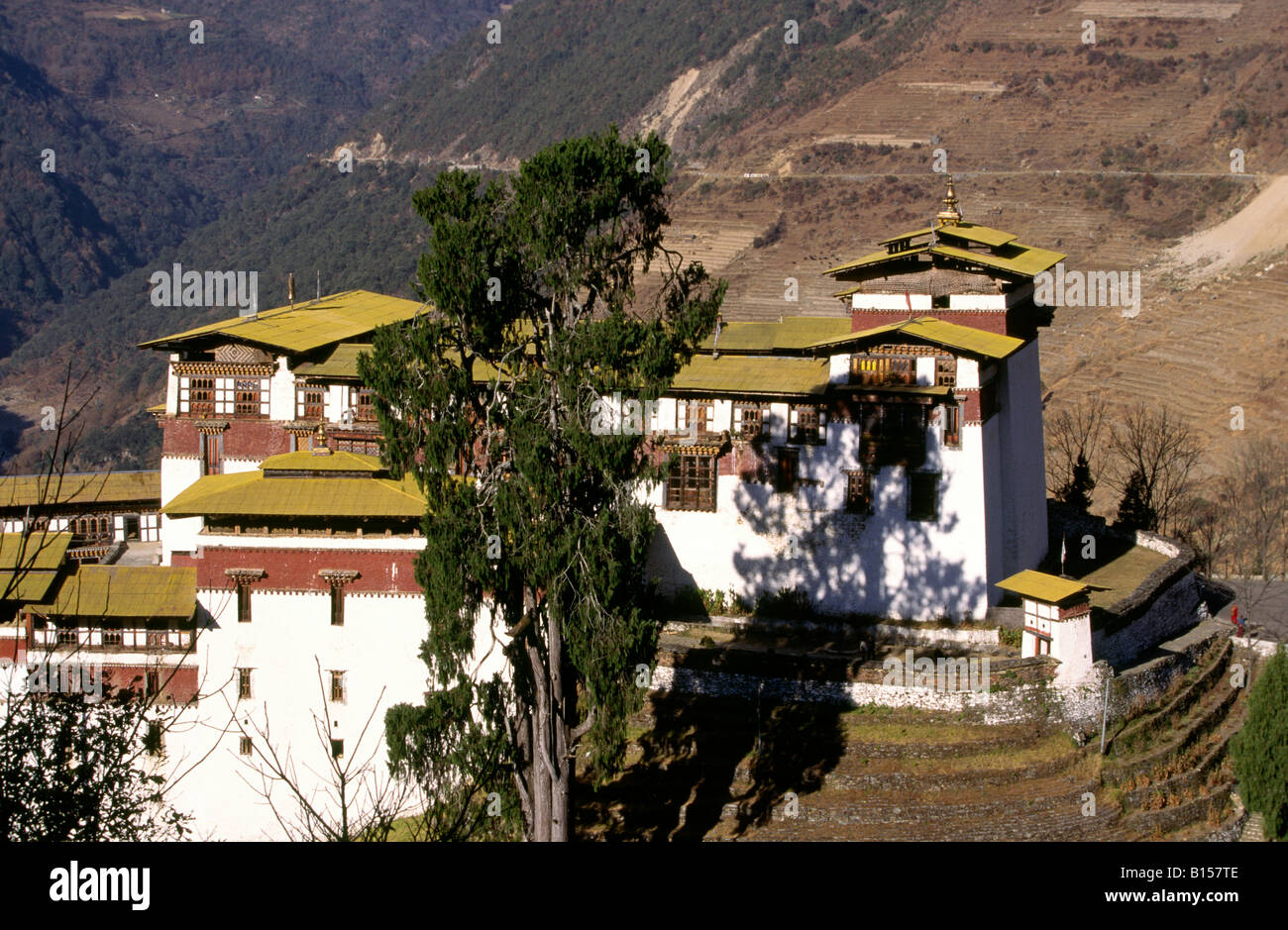 Bhutan Trongsa Dzong Stock Photo - Alamy