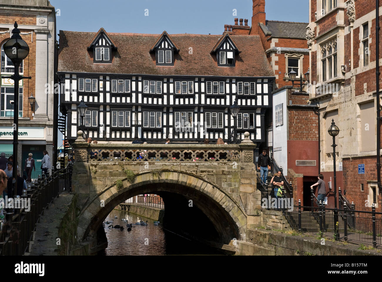 High Bridge Lincoln UK Stock Photo - Alamy