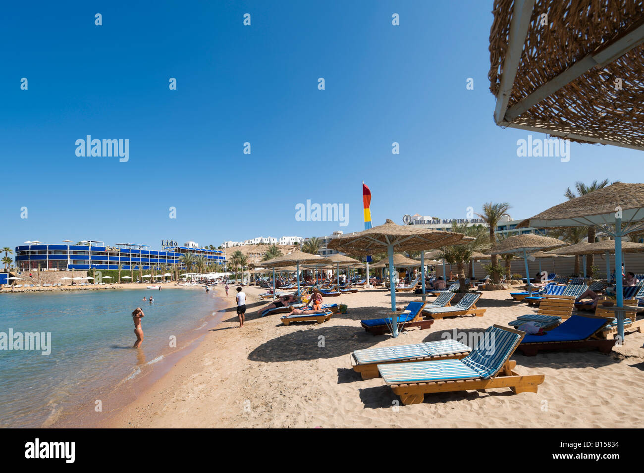 Naama Bay Beach, Sharm el-Sheikh, Red Sea Coast, South Sinai, Egypt ...