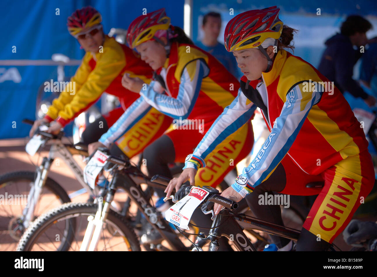 Chinese Female Riders Stock Photo - Alamy