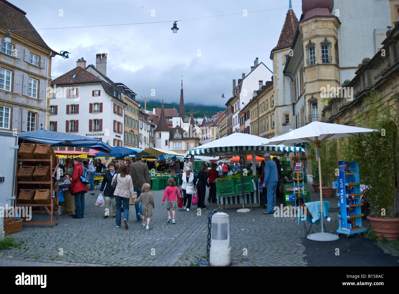 Tuesday outdoor farmers market. Weekly fruit and vegatable market held ...
