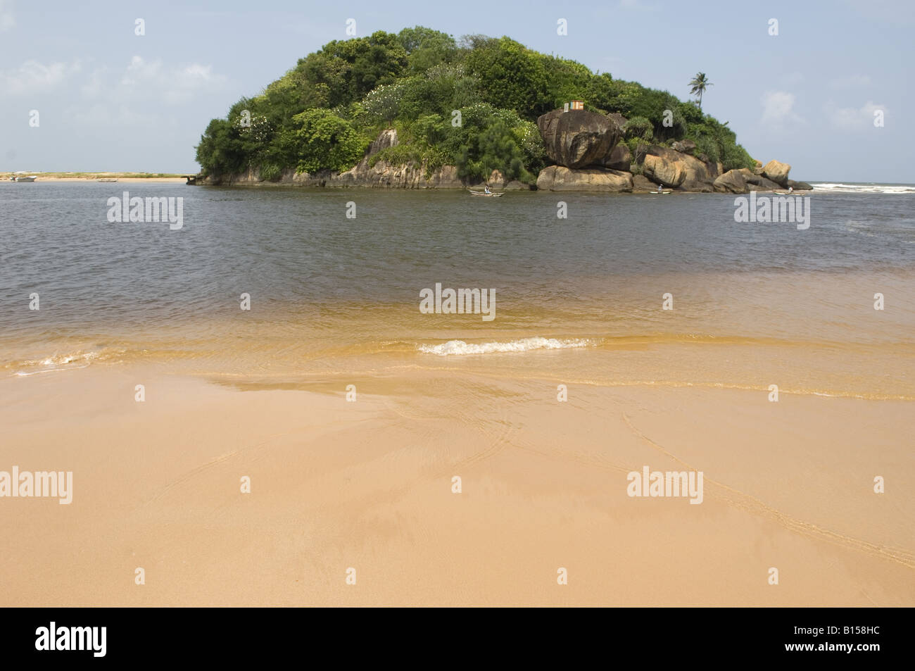 Beach near Bentota and river Stock Photo - Alamy