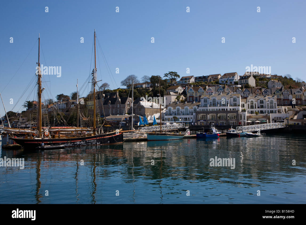 Boats from the Heritage Fleet of tall ships based in Brixham Harbour ...