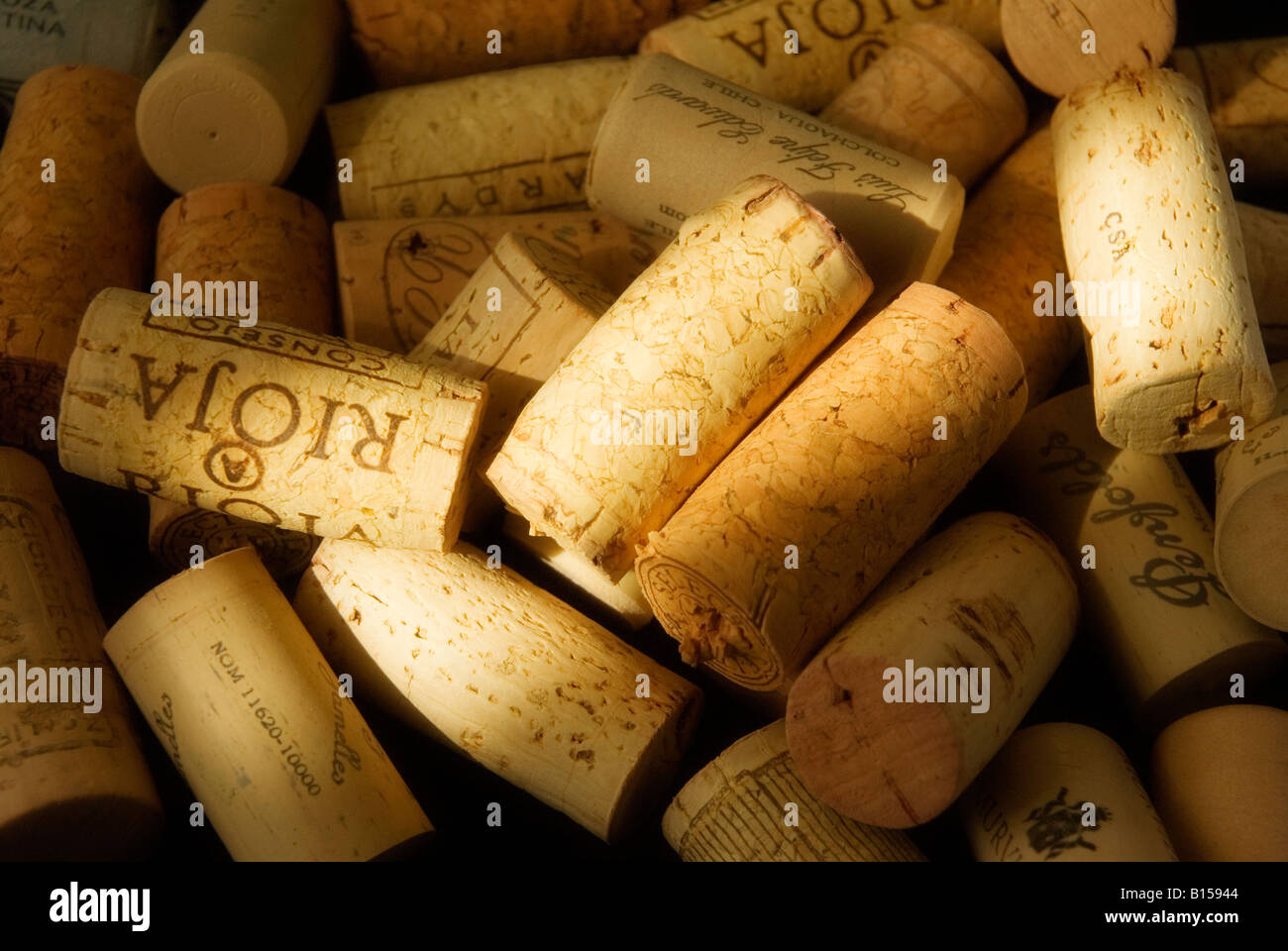 Wine bottle corks Stock Photo - Alamy