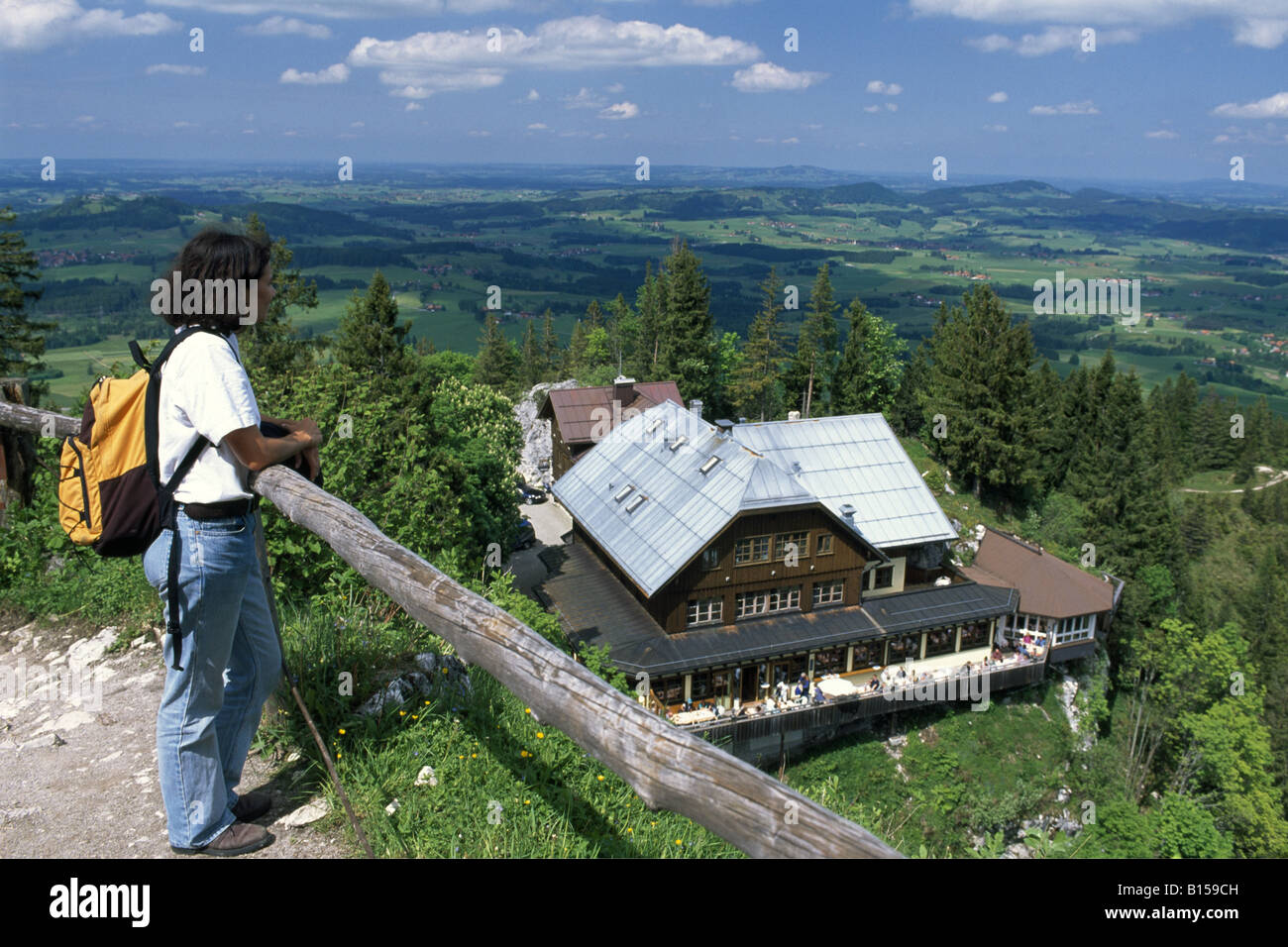 Hiking nearby Falkenstein, Pfronten, Allgaeu, Bavaria, Germany Stock ...