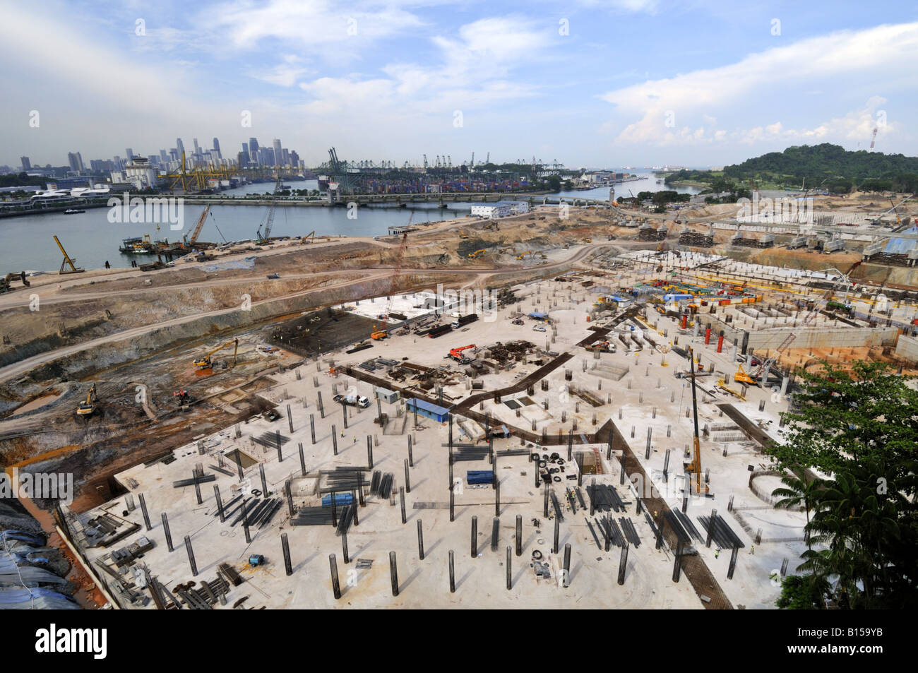 The 49 hectare development construction site for Resorts World at ...