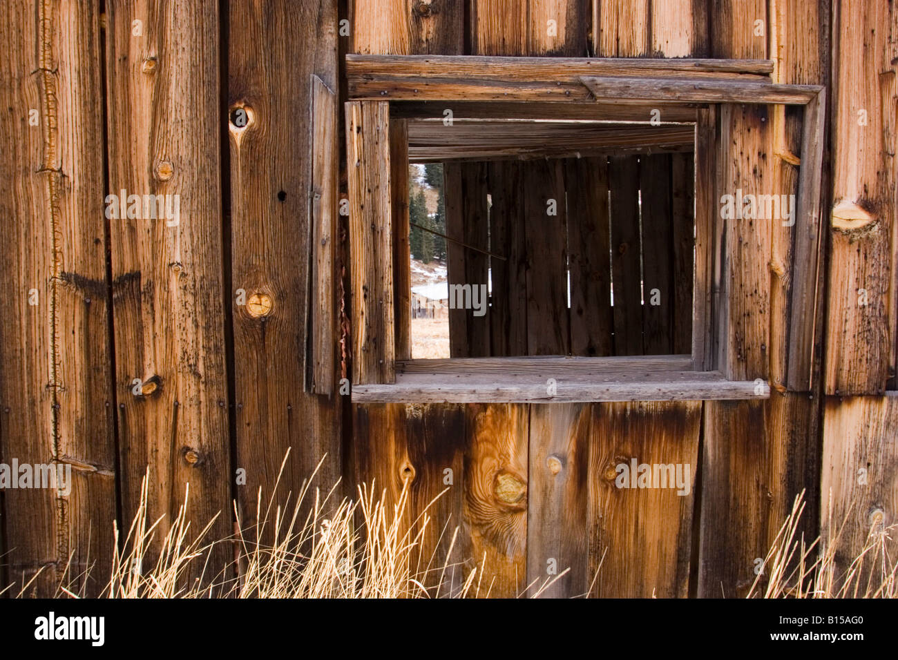 detail of historic building, Animas Forks, Colorado Stock Photo - Alamy