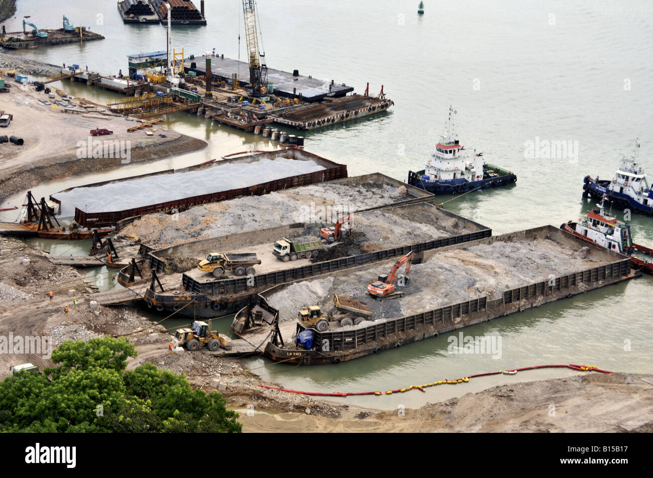 Construction barge hi-res stock photography and images - Alamy