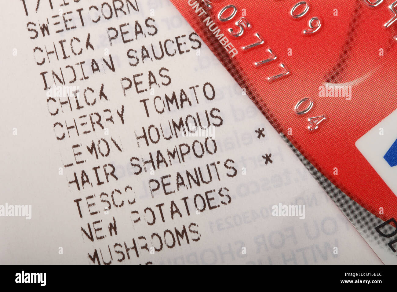 Supermarket receipt hi-res stock photography and images - Alamy
