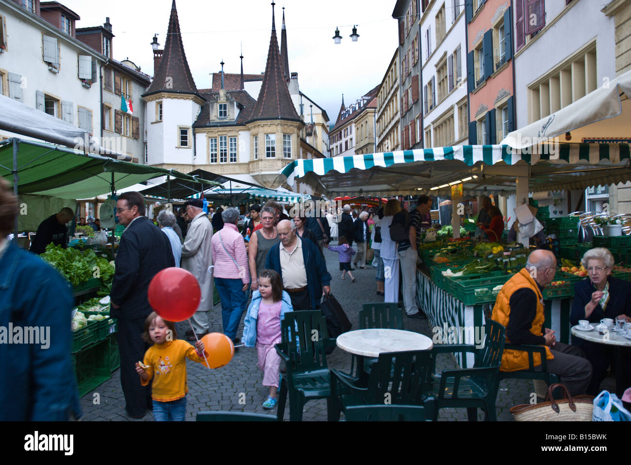 Tuesday outdoor farmers market. Weekly fruit and vegatable market held ...