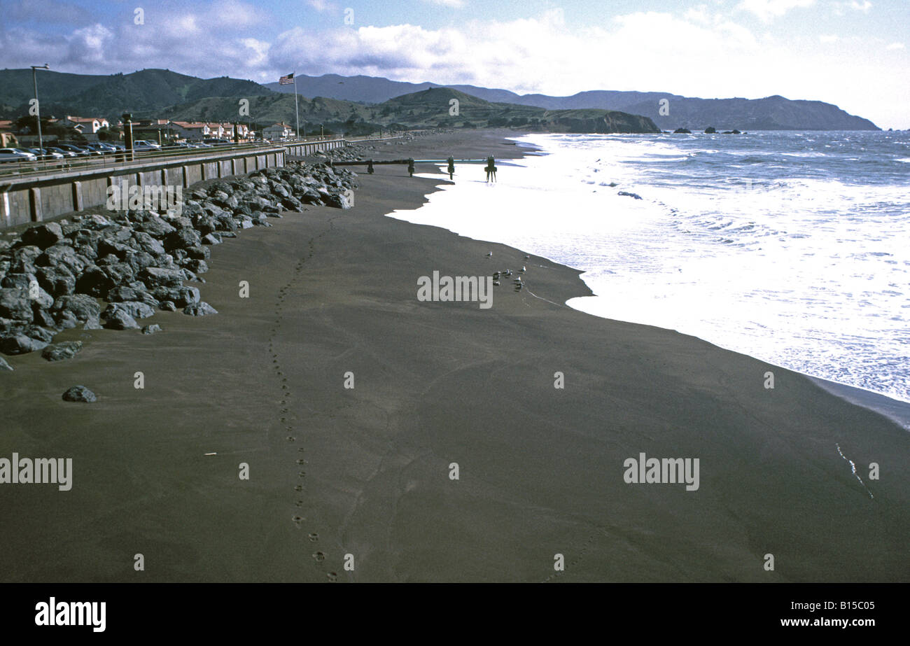 Sharp Park beach in Pacifica CaliforniaAmerican Stock Photo - Alamy