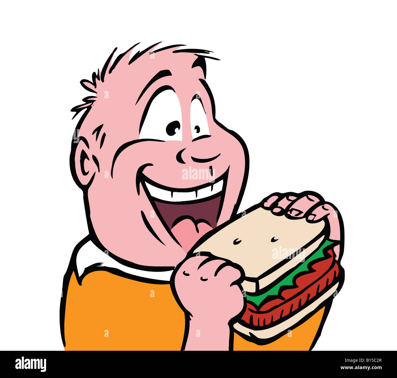 Hungry Boy Cartoon