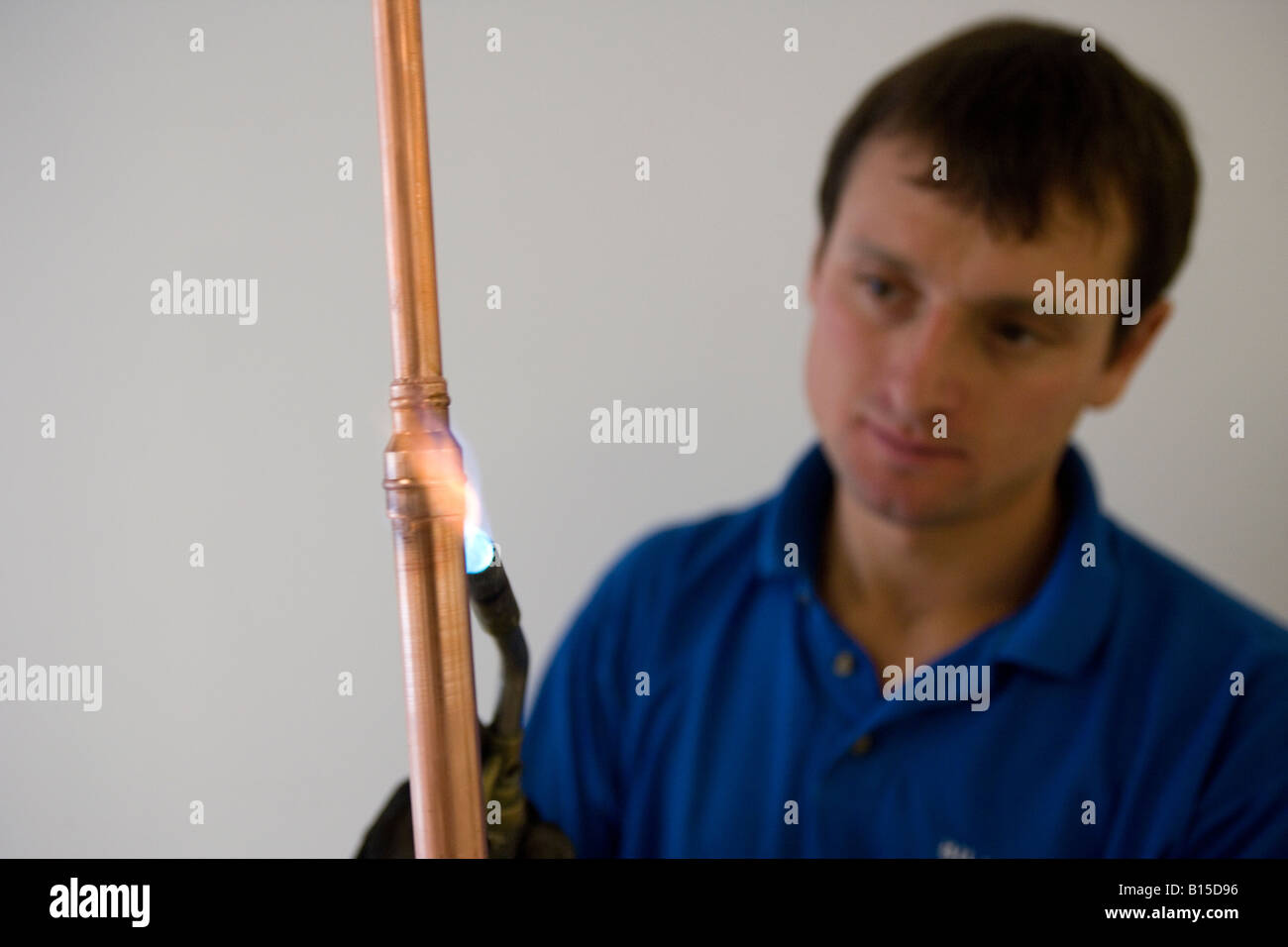 Soldering copper pipe hi-res stock photography and images - Alamy