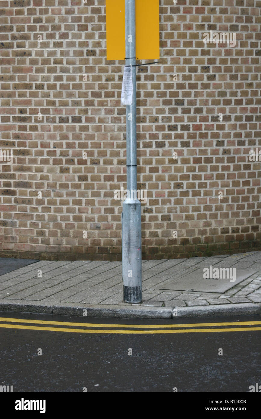 Lamp post on street corner Stock Photo - Alamy