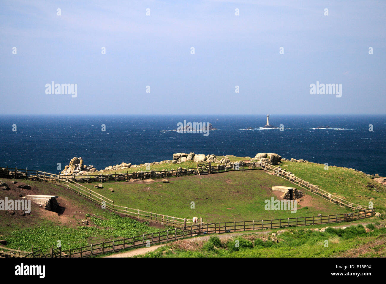 Old farm at Land's End, Cornwall Stock Photo - Alamy