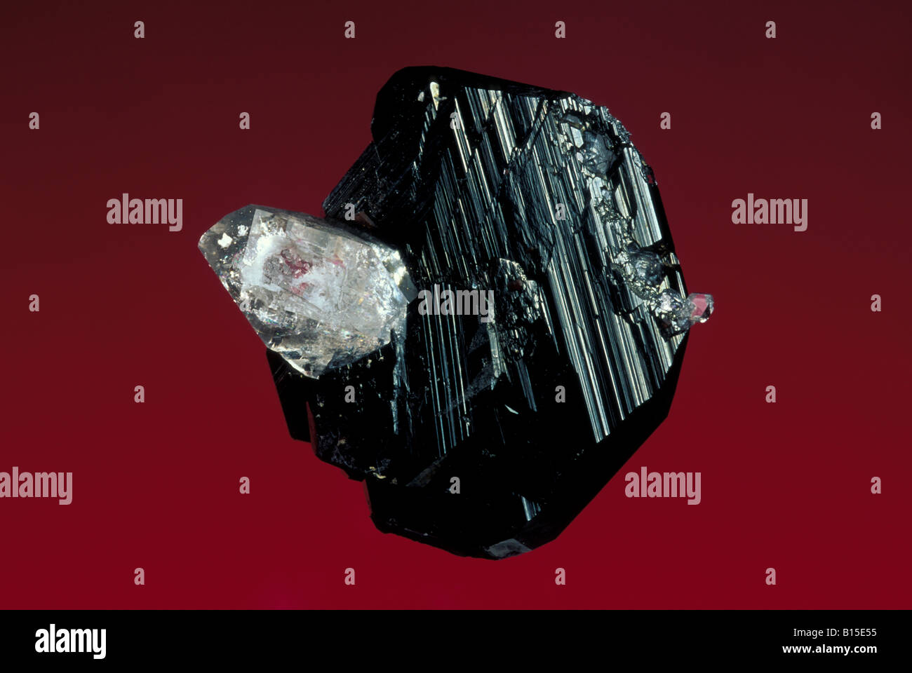 Hematite with Quartz Stock Photo - Alamy