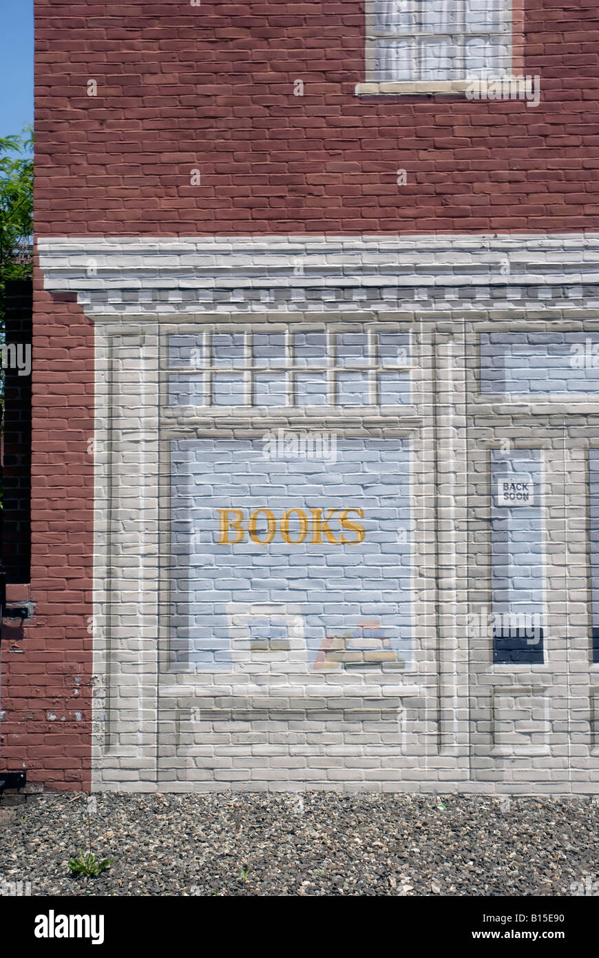 mural of bookstore Stock Photo - Alamy