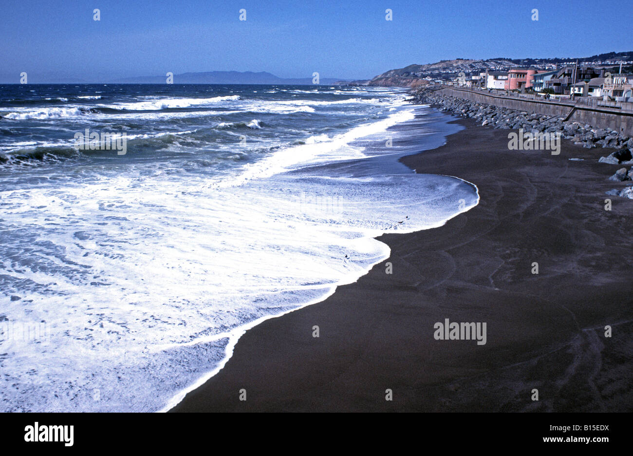 Sharp Park beach in Pacifica California Stock Photo - Alamy