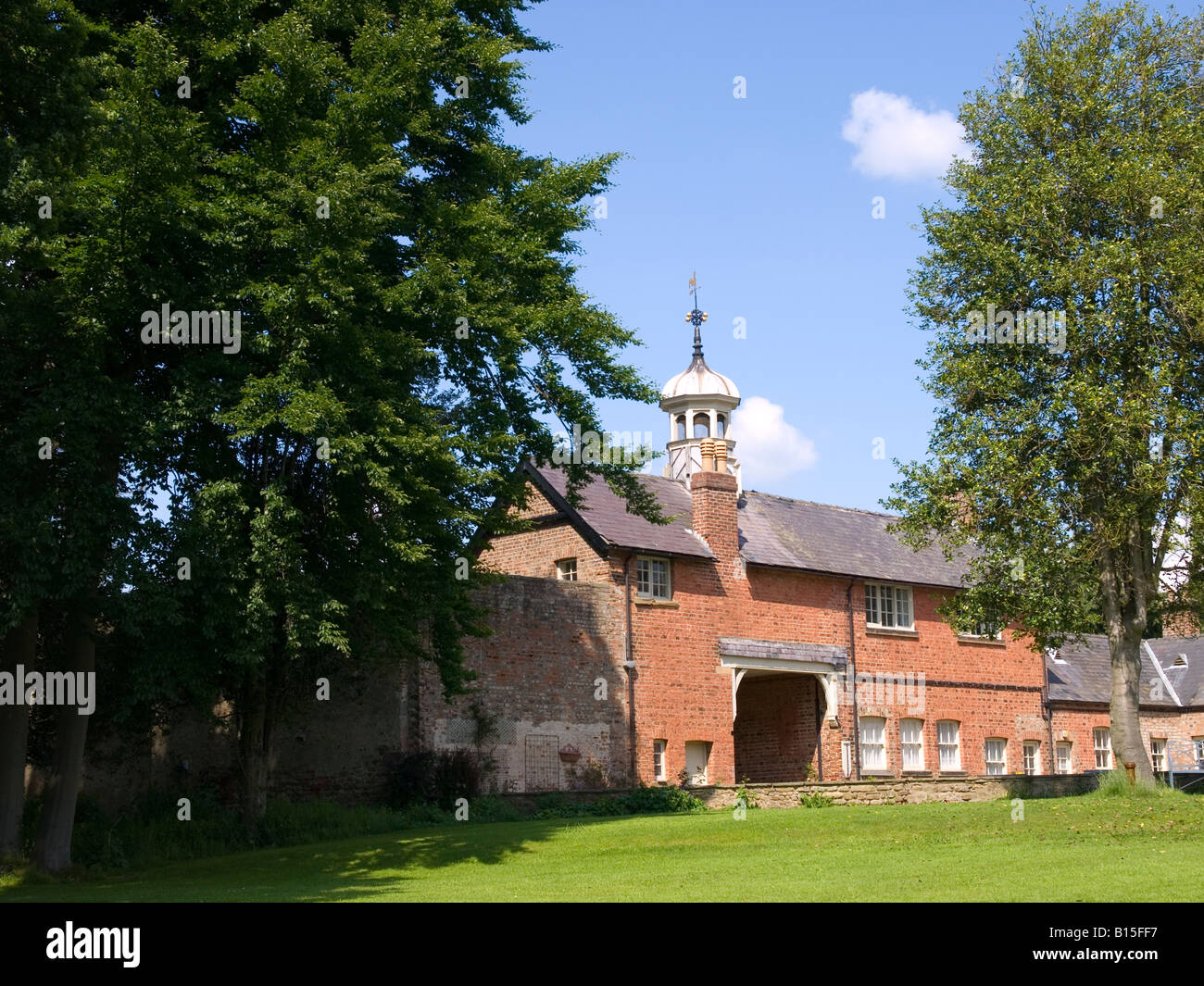Outbuildings at Kiplin Hall near Scorton North Yorkshire UK Stock Photo ...