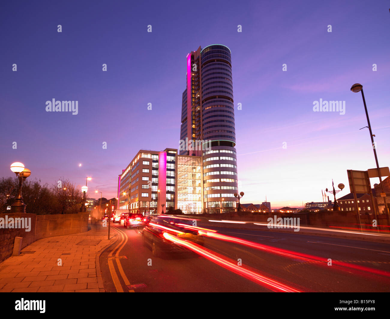 Dusk at Bridgewater Place, controversial 30 storey tower development ...