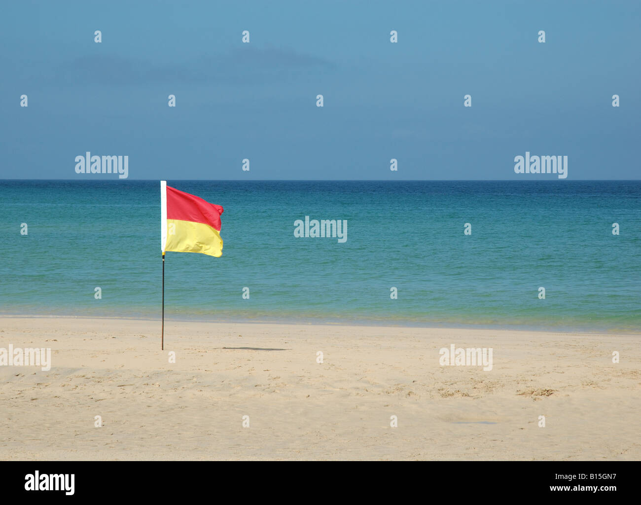 coastguard flag, St Ives, Cornwall, England, UK Stock Photo - Alamy