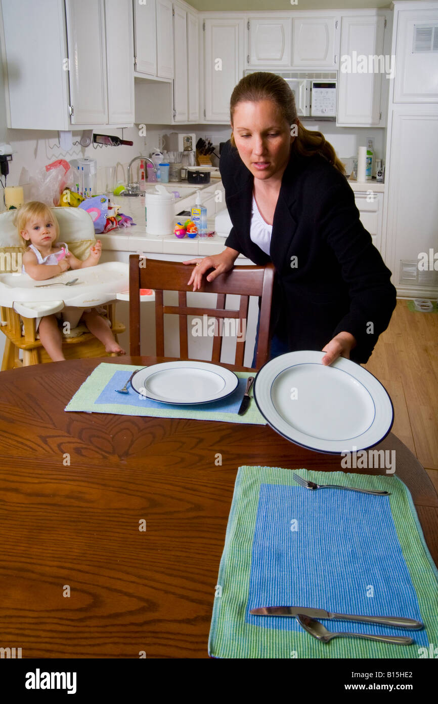 Harried woman hi-res stock photography and images - Alamy