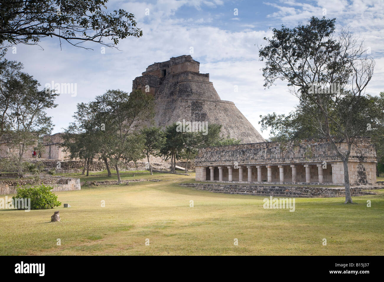 Mayan Temples at Uxmal in Yucatan Mexico Stock Photo - Alamy