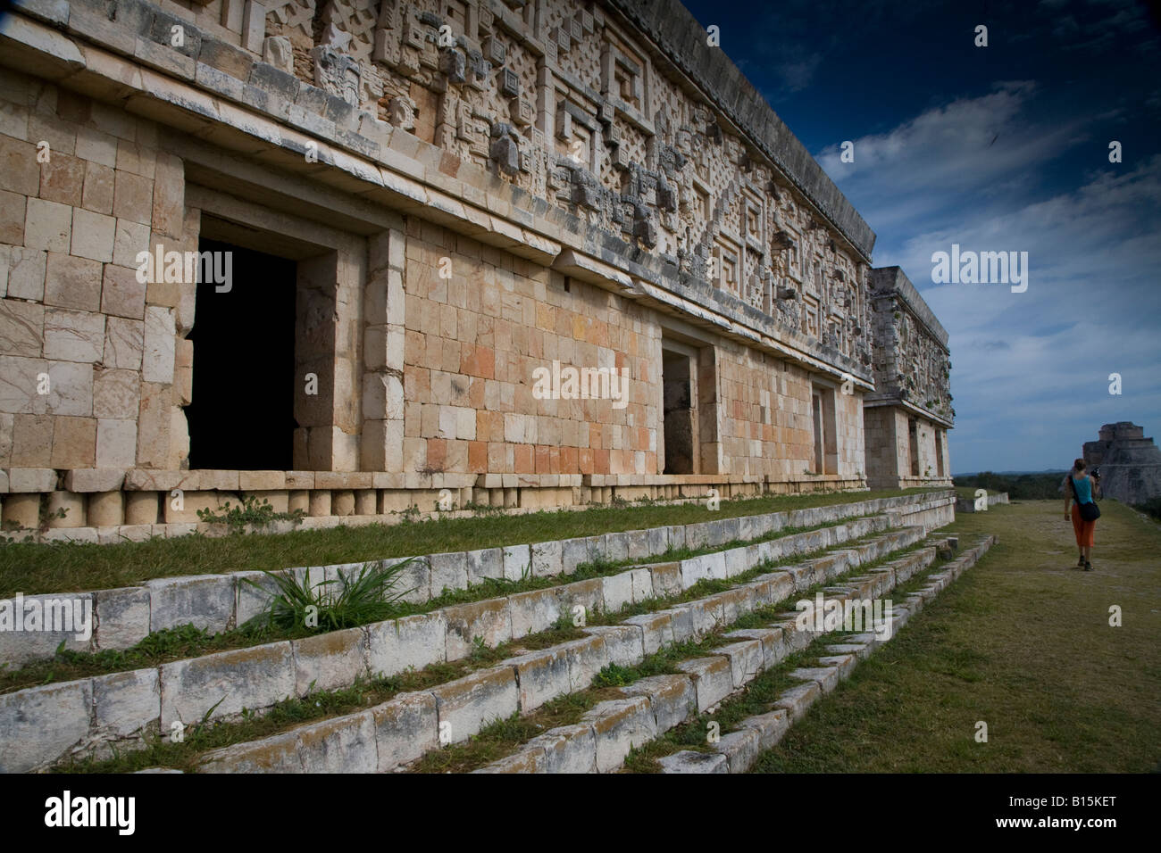 Mayan Temples at Uxmal in Yucatan Mexico Stock Photo - Alamy