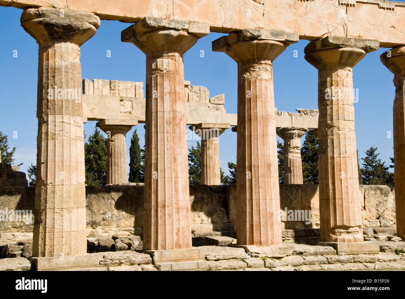 Temple of Zeus, Cyrene Stock Photo - Alamy