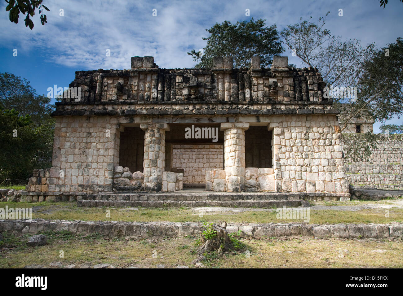 Mayan Temples at Uxmal in Yucatan Mexico Stock Photo - Alamy