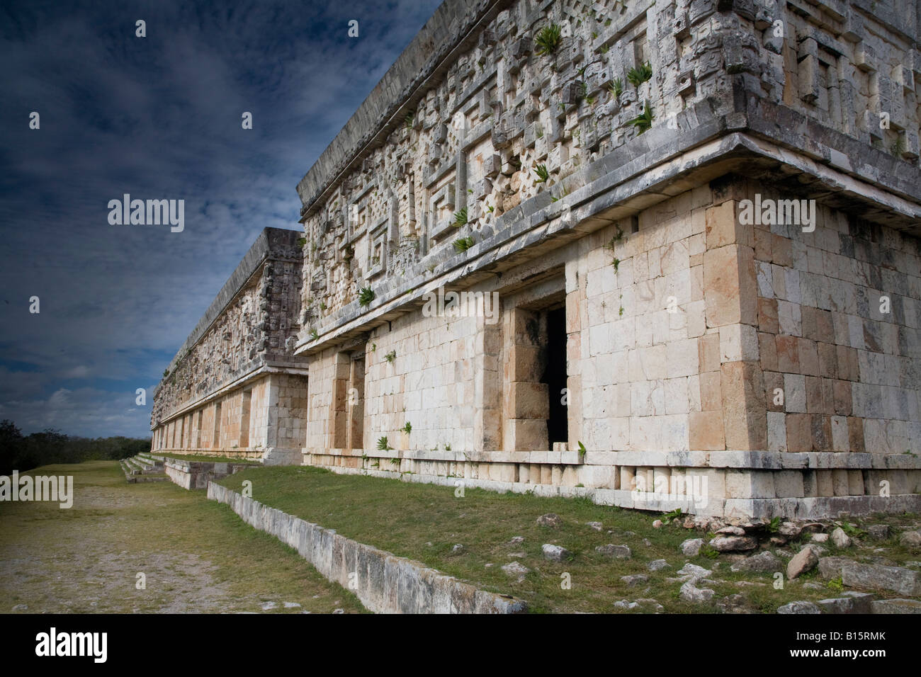 Mayan Temples at Uxmal in Yucatan Mexico Stock Photo - Alamy