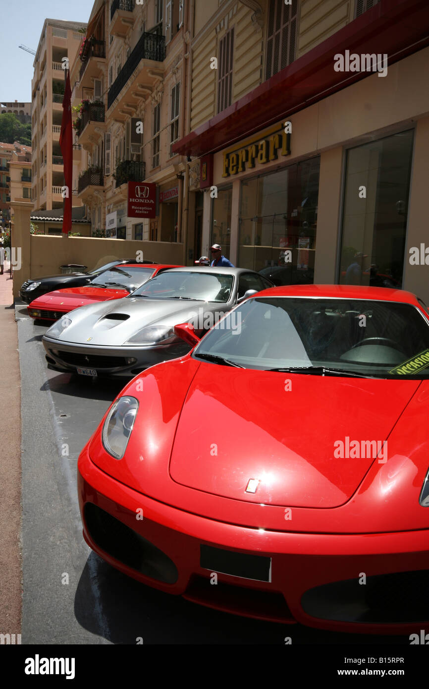 Ferrari at car showroom in Monaco Stock Photo - Alamy