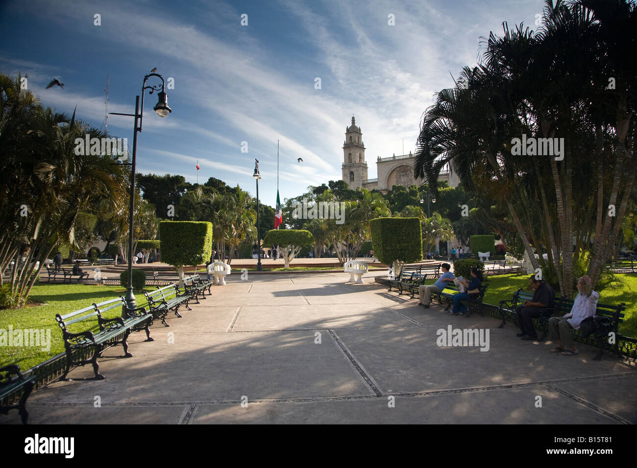 Catedral de San Ildefonso cathedral Merida Mexico Yucatan Stock Photo ...