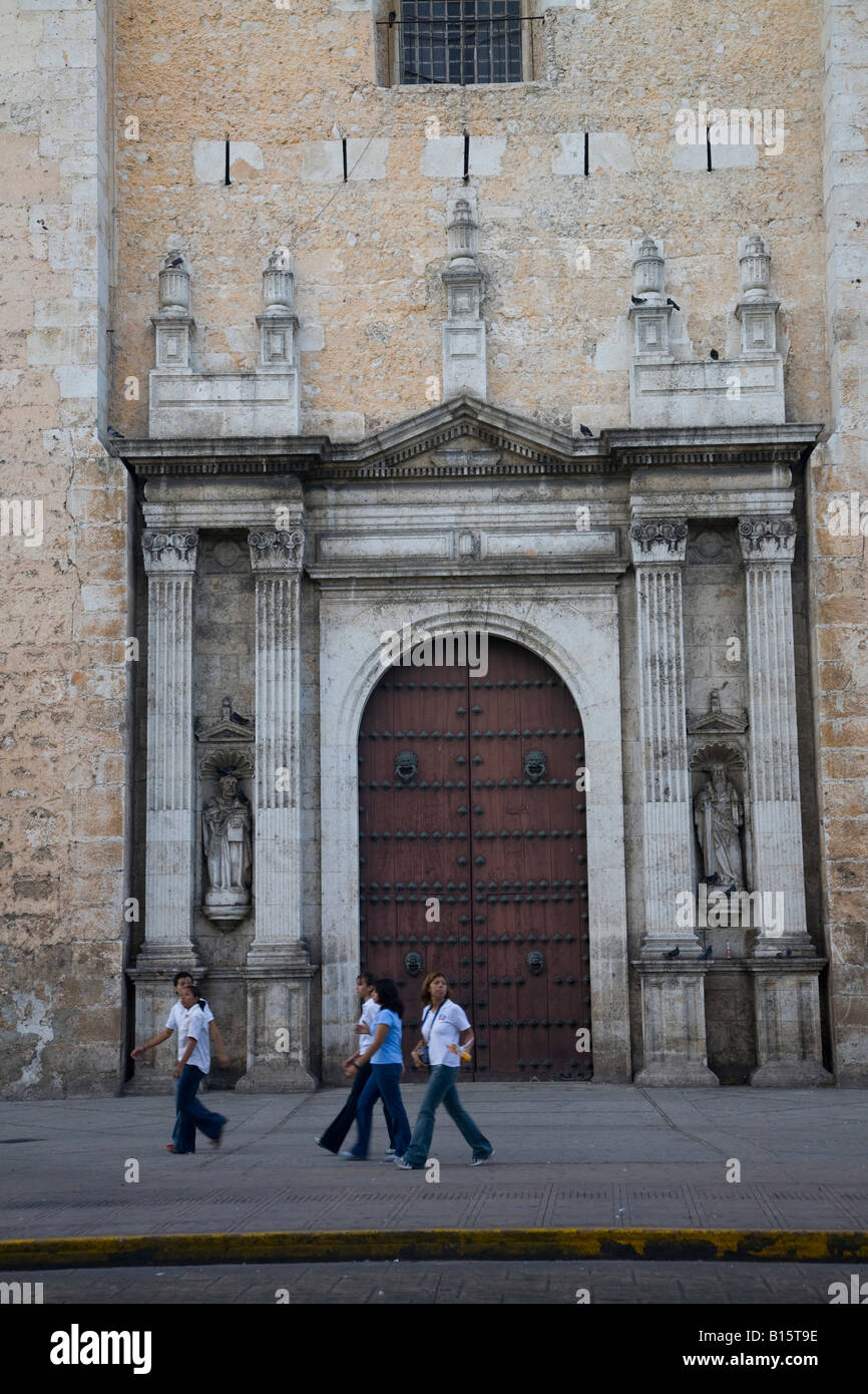 Catedral de San Ildefonso Merida Mexico Stock Photo - Alamy