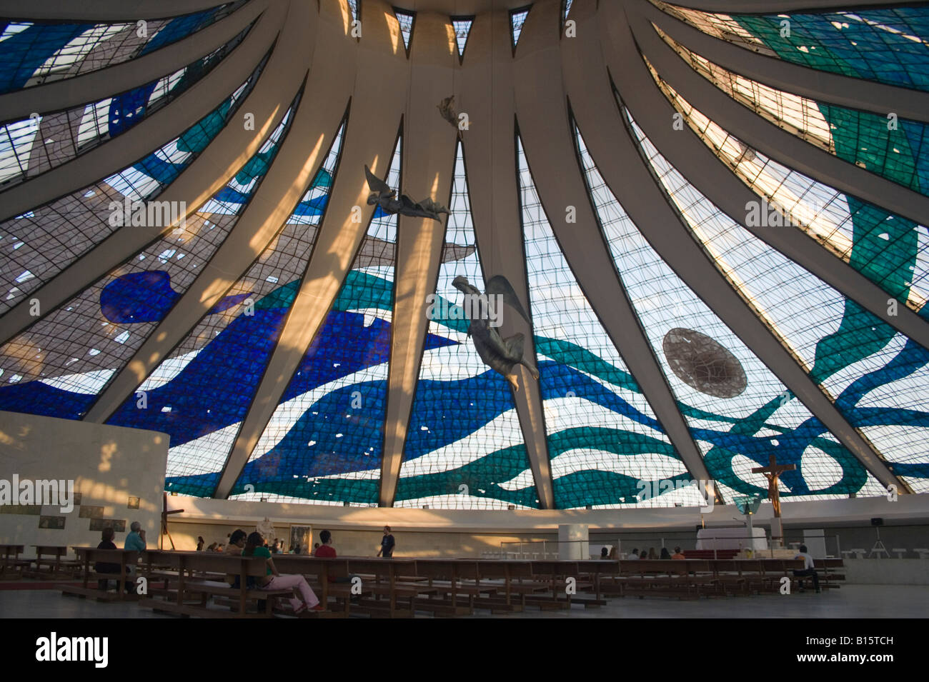 Inside of the cathedral of brasilia hi-res stock photography and images ...