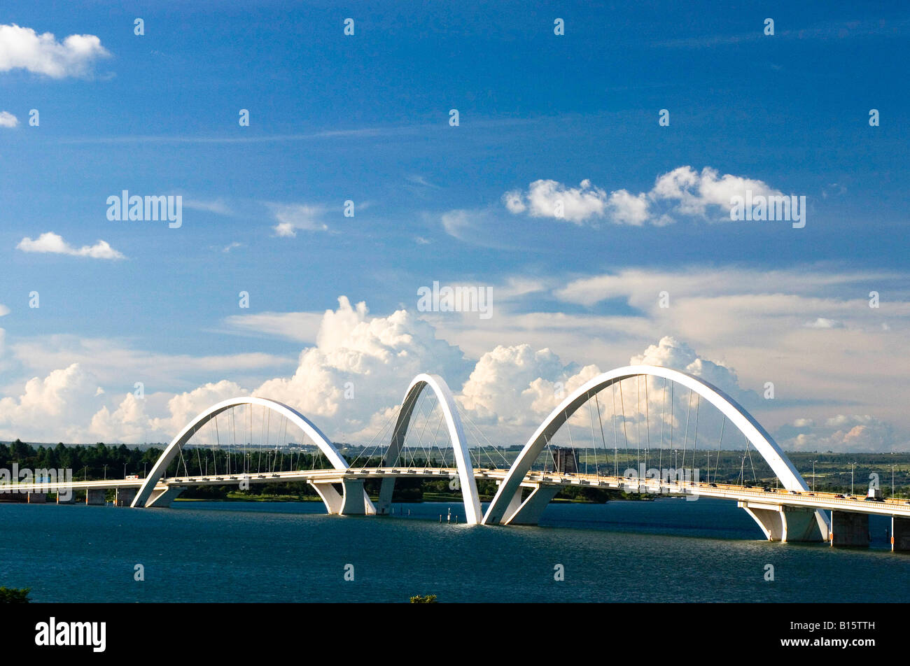 Juscelino Kubistcheck bridge Brasilia capital of Brazil 03 06 06 Stock ...