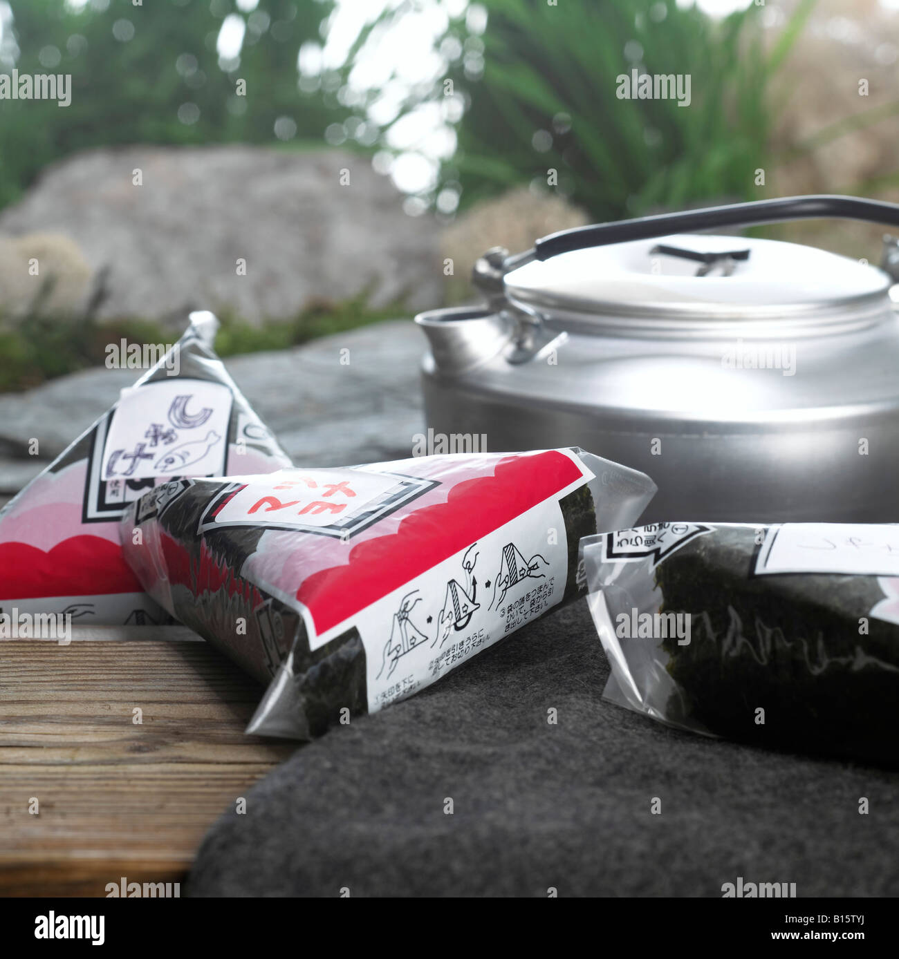 Japanese rice snacks Stock Photo - Alamy
