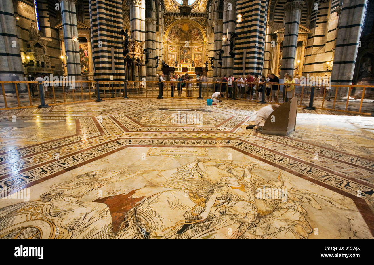 Italy, Siena Cathedral, interior design Stock Photo - Alamy