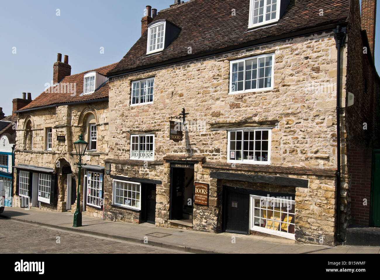 Jews House and Jews Court Lincoln UK Stock Photo - Alamy