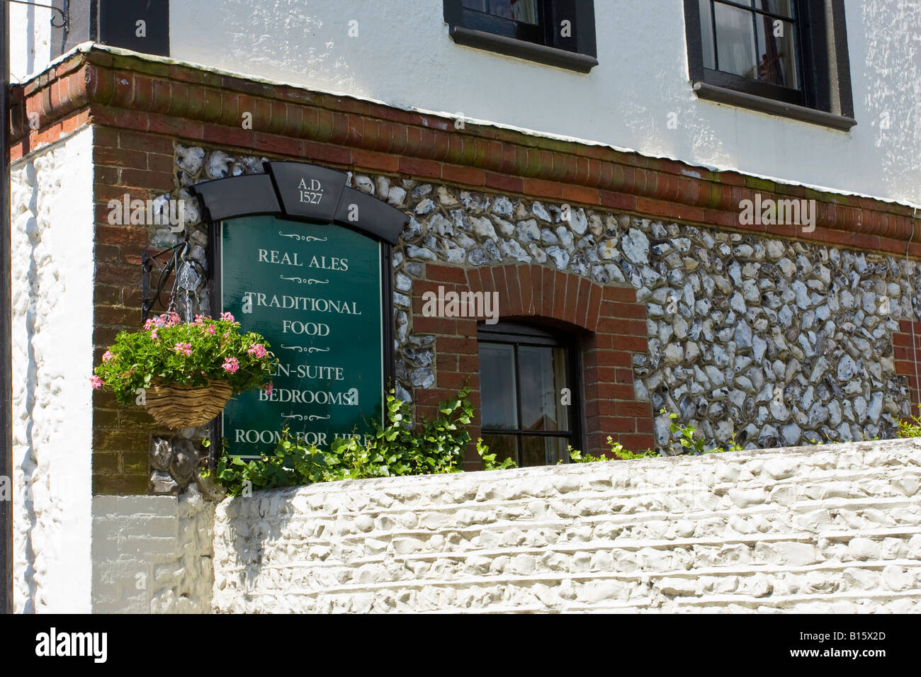 Pub sign advertising real ales Sussex England Stock Photo - Alamy