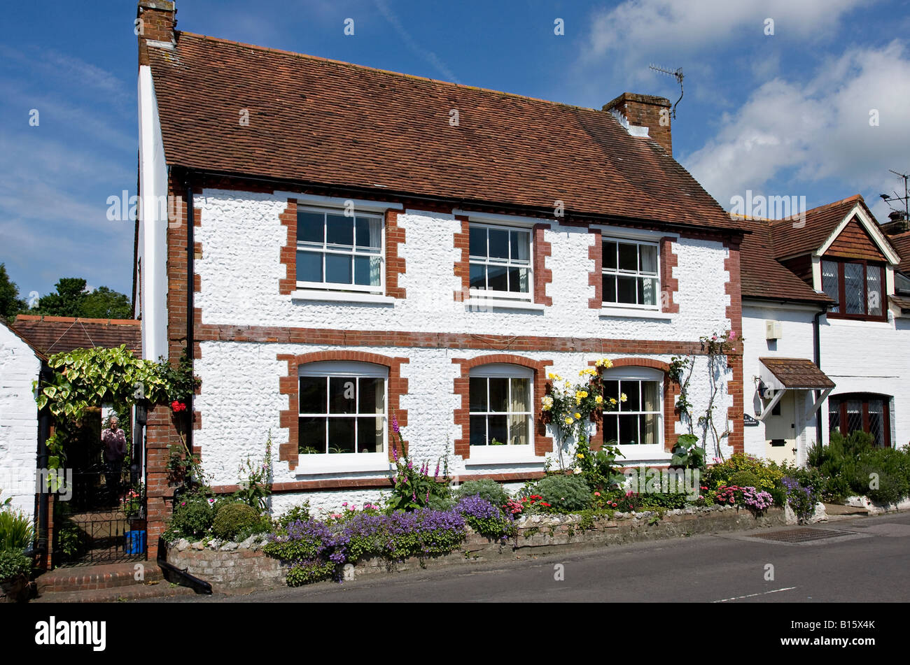 Picturesque cottage Findon Sussex England Stock Photo - Alamy